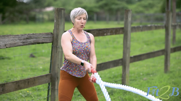 Battle Rope Blast: Standing Arm & Core Workout - Fit2B Studio